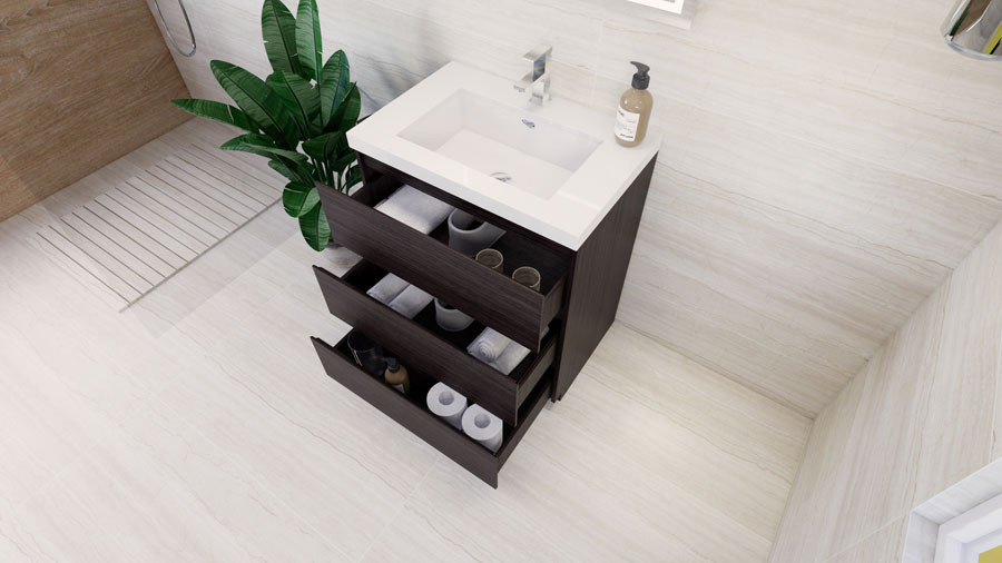 Aron 30" Freestanding with Reinforced Acrylic Sink