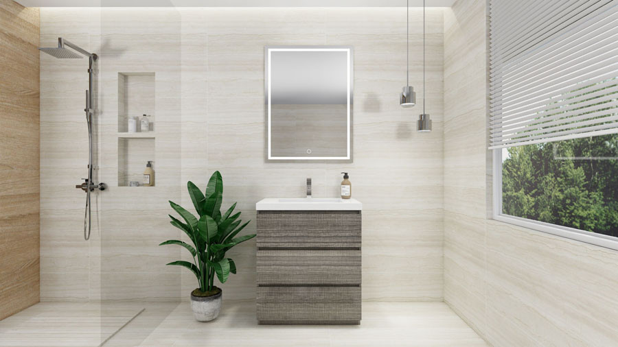 Aron 30" Freestanding with Reinforced Acrylic Sink