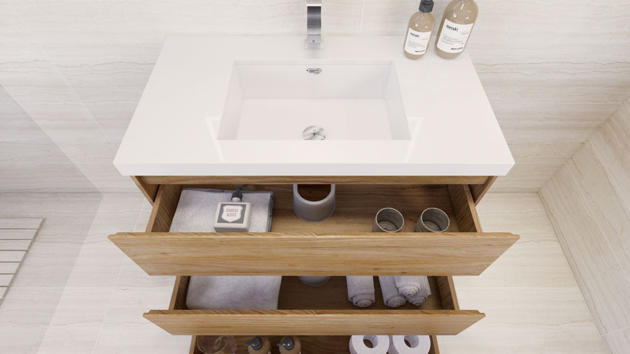 Aron 36" Freestanding with Reinforced Acrylic Sink