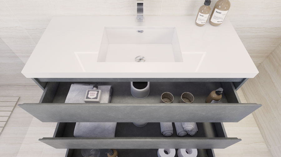 Aron 48" Freestanding with Reinforced Acrylic Sink