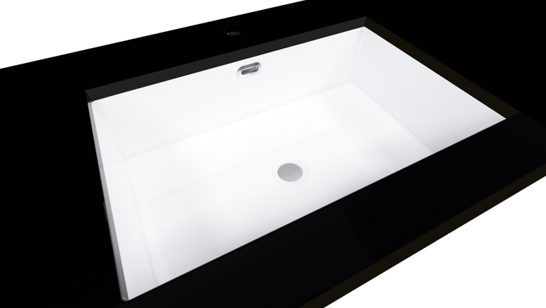 ROYAL 60'' Acrylic Top in High Gloss Black (Single sink)