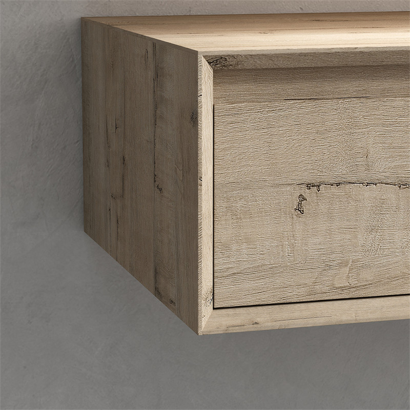 Baxter 84’’ Floating Bathroom Vanity Set with Acrylic Double Sink