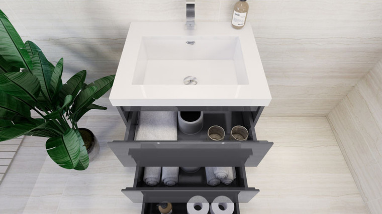 Aron 24" Freestanding with Reinforced Acrylic Sink