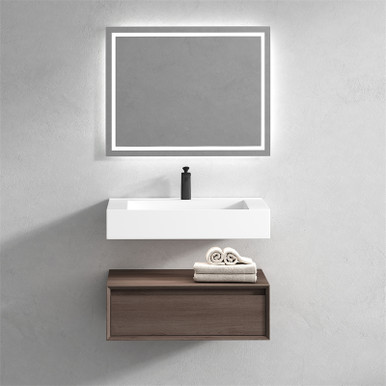 Baxter 30’’ Floating Bathroom Vanity Set with Acrylic Sink