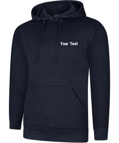 Embroidered Your Text Logo Personalised Unisex Hoodie Hoody Hood 15 ...