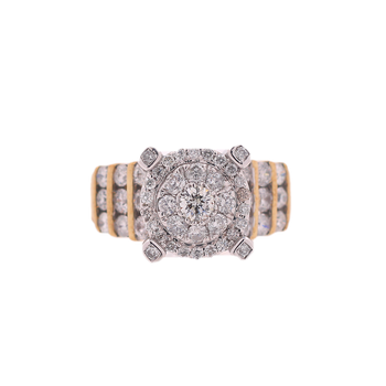 14k Gold 2.37ct Diamonds Super Top Ladies 4-Prong Setting 3D Bust Down ...