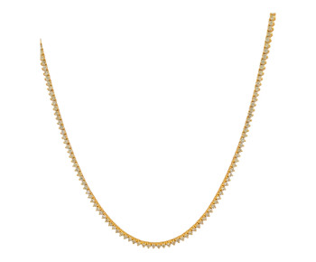 10K Yellow Gold Spiky Tennis Chain with 3.65ct Diamonds - King Johnny ...