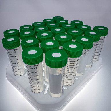 Centrifuge Tubes 50 mL with Uncut Silicone Septa Caps - Syringa Lab ...