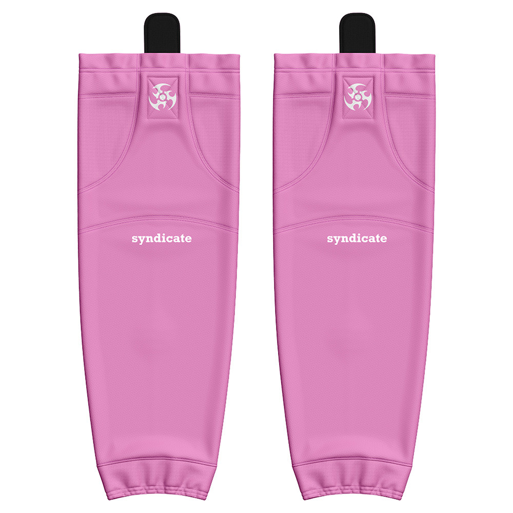 Jersey Ninja - Solid Pink Pro Style Hockey Socks