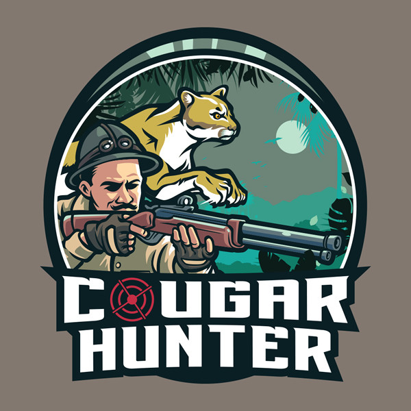 Jersey Ninja - Cougar Hunter Funny Hockey Jersey