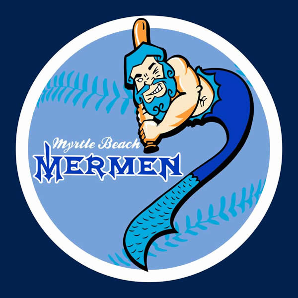 Myrtle Beach Mermen Kenny Powers Hockey Jersey
