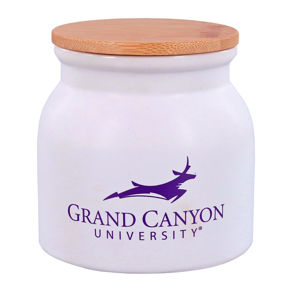 White Running Lope Grand Canyon University Jar