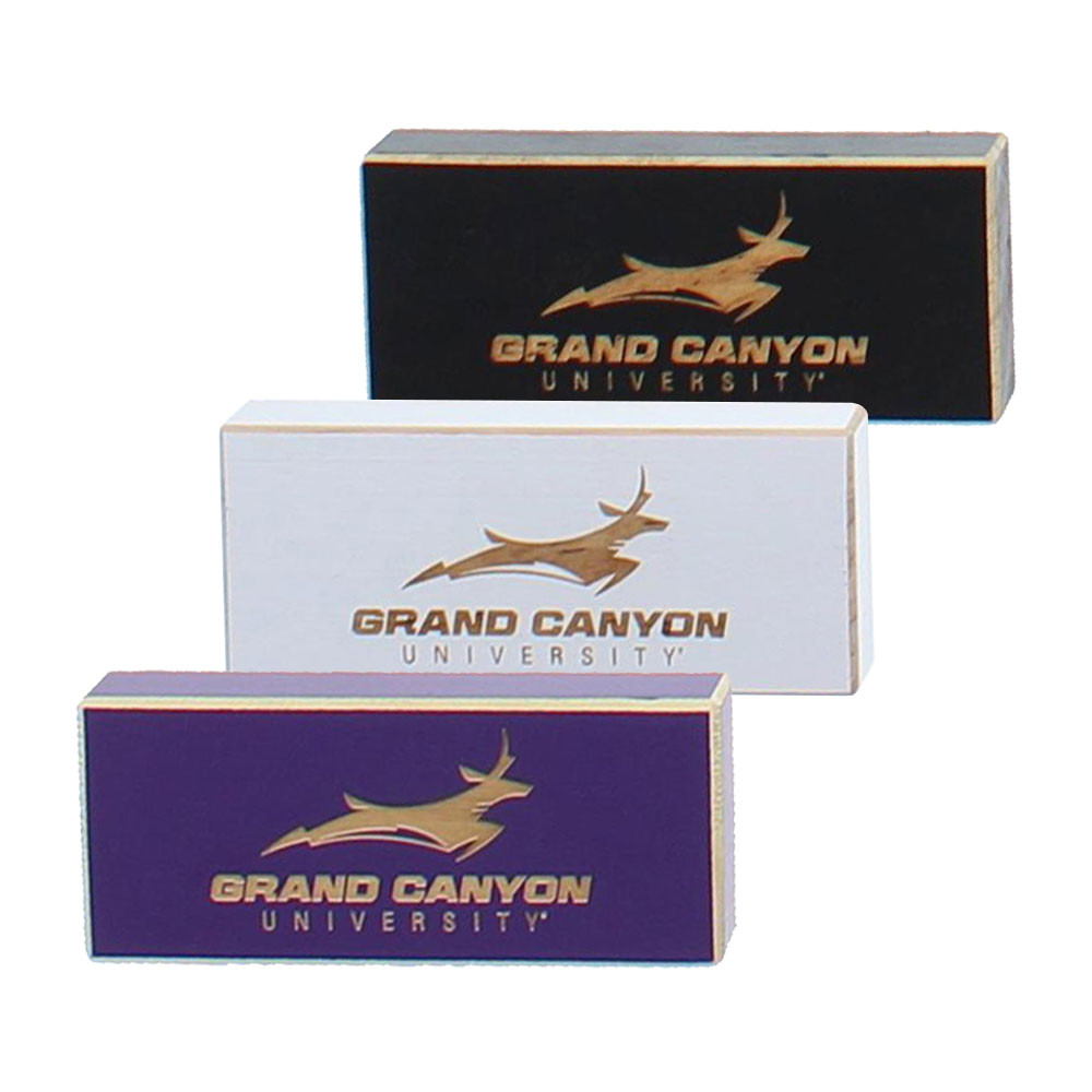 Running Lope Grand Canyon University Wood Block Magnet