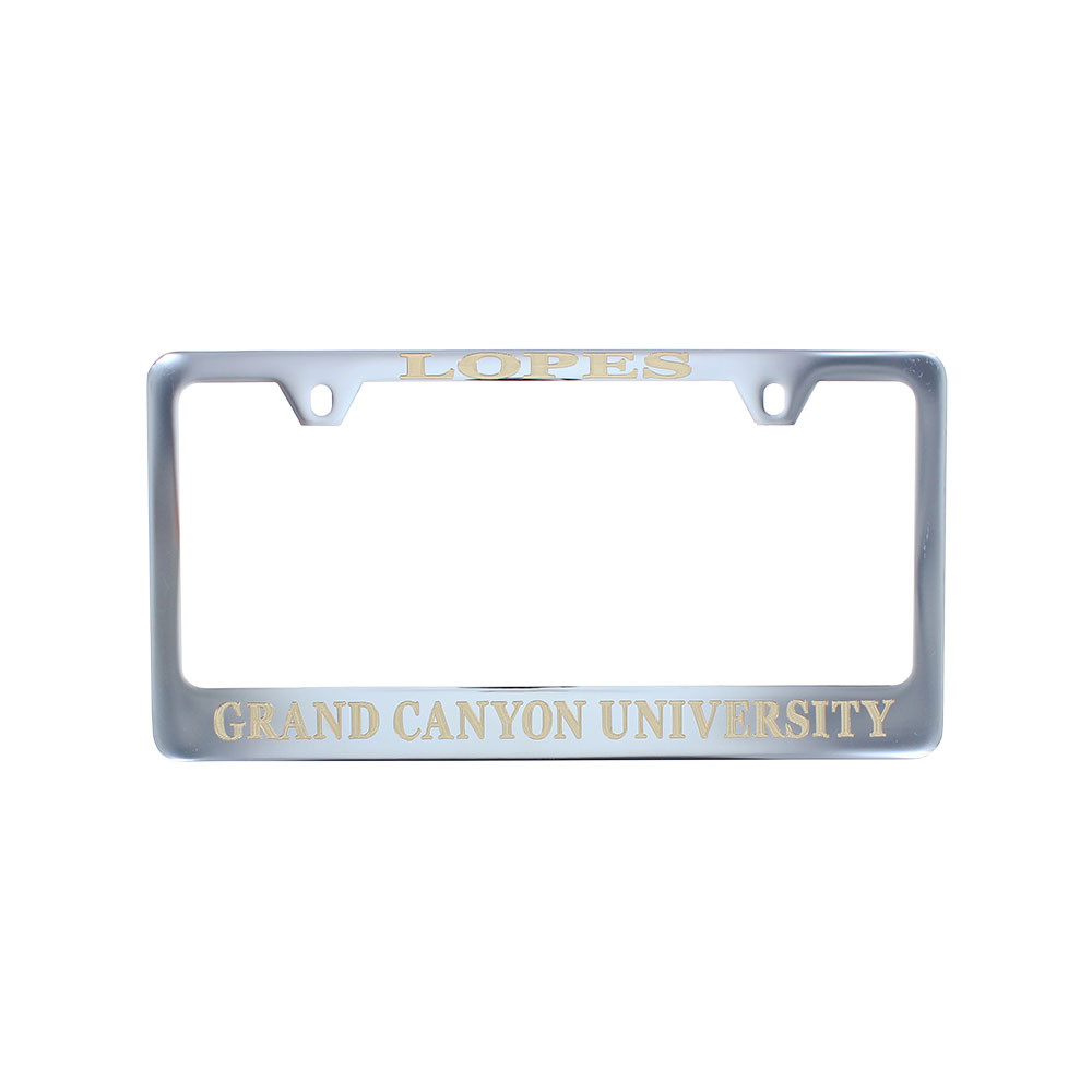 Strand Art Silver and Gold Lopes Grand Canyon University License Plate ...