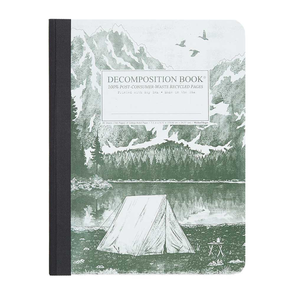 Tape Bound Decomposition Book College Ruled 80 Sheets - Places Collection