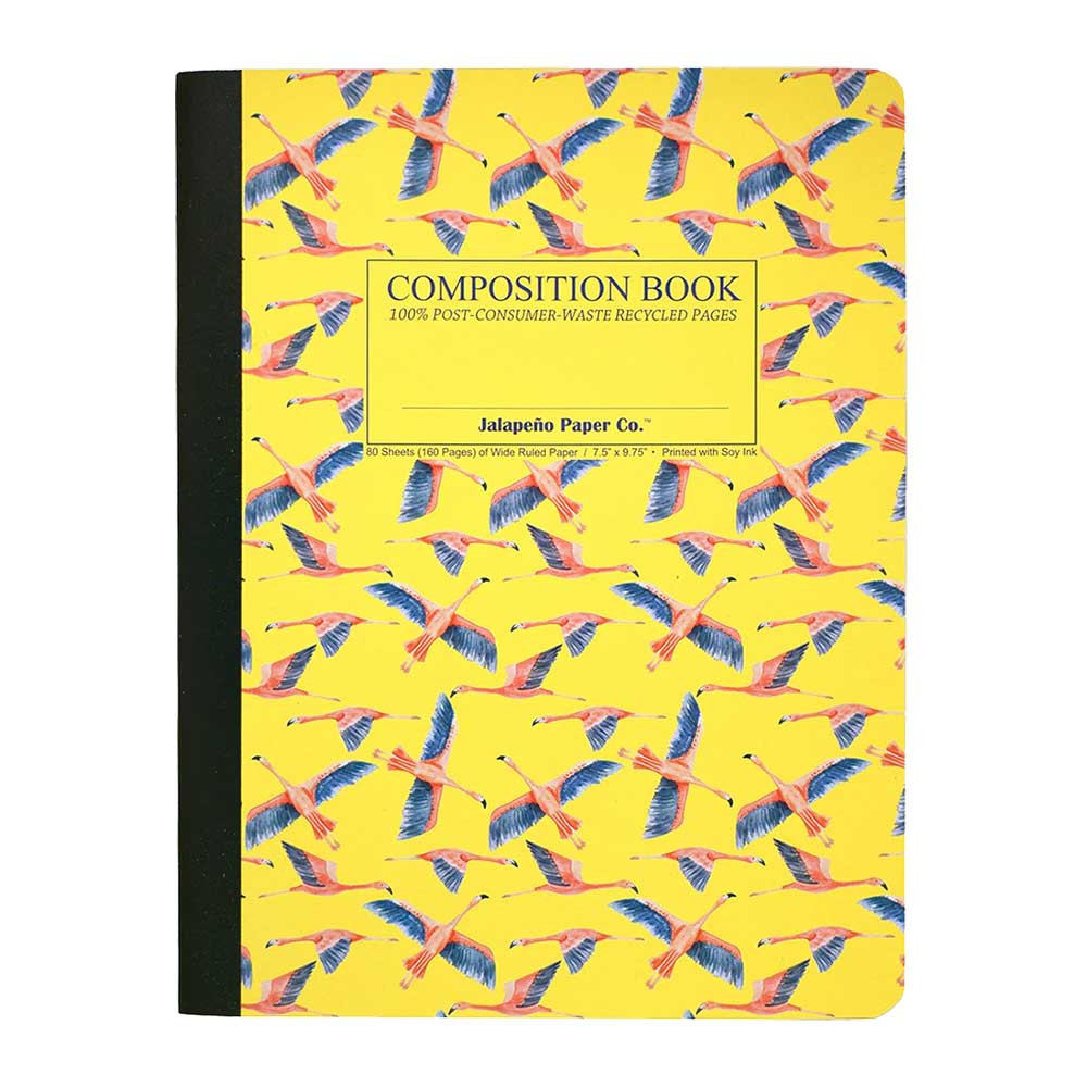 Jalapeño Paper Co. Tape Bound Composition Book Wide Ruled 80 Sheets