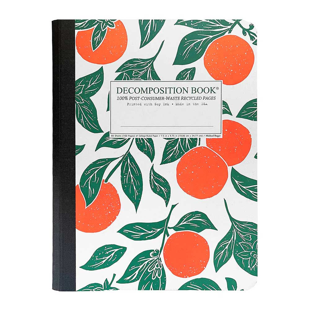 Tape Bound Decomposition Book College Ruled 80 Sheets - Floral Collection