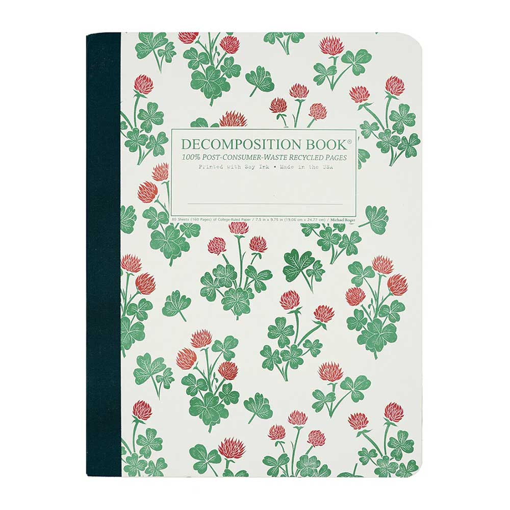 Tape Bound Decomposition Book College Ruled 80 Sheets - Floral Collection