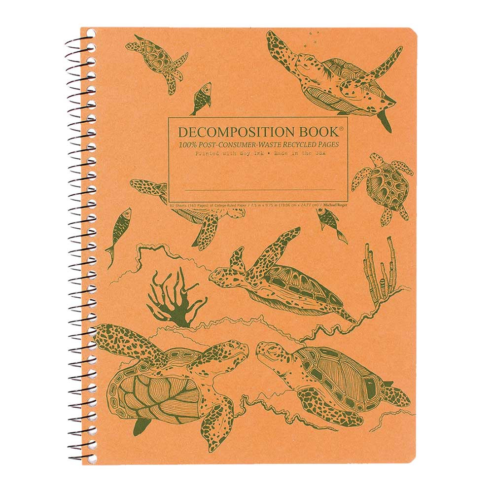 Coil Bound Decomposition Book College Ruled 80 Sheets - Animal Collection