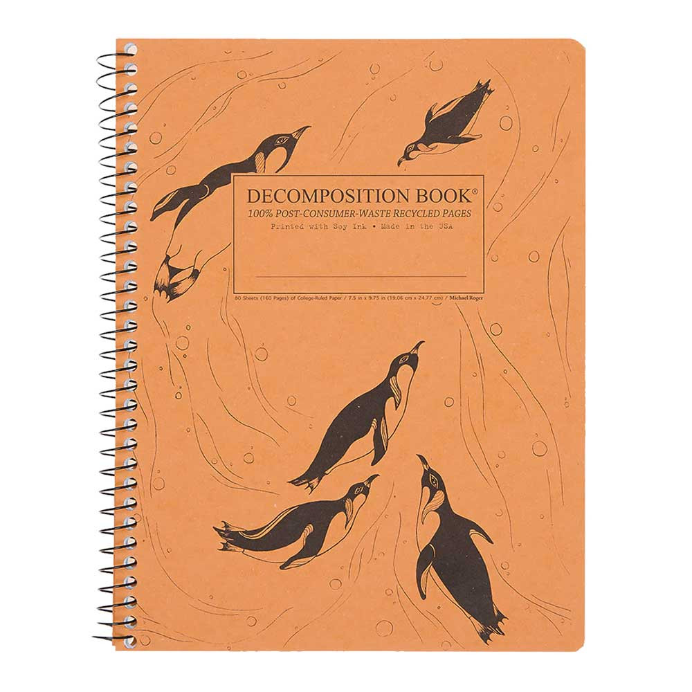 Coil Bound Decomposition Book College Ruled 80 Sheets - Animal Collection