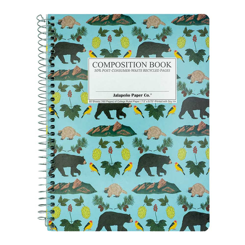 Jalapeño Paper Co. Coil Bound Composition Book College Ruled 80 Sheets