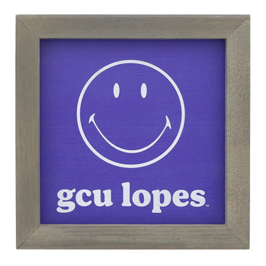 Legacy Purple Smiley Face GCU Lopes Sign