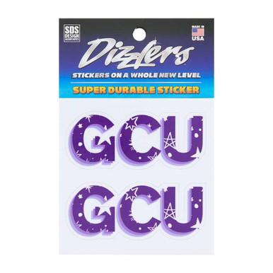 Purple GCU with White Stars Sticker
