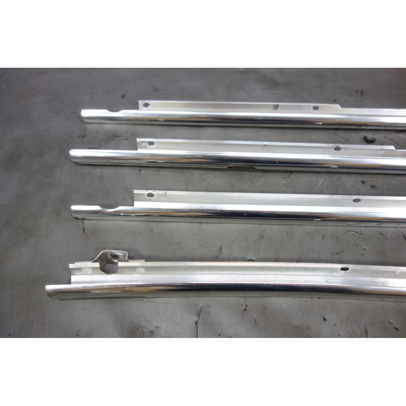 1982-1988 BMW E29 5-Series Front Rear Interior Window Sill Chrome Trim ...