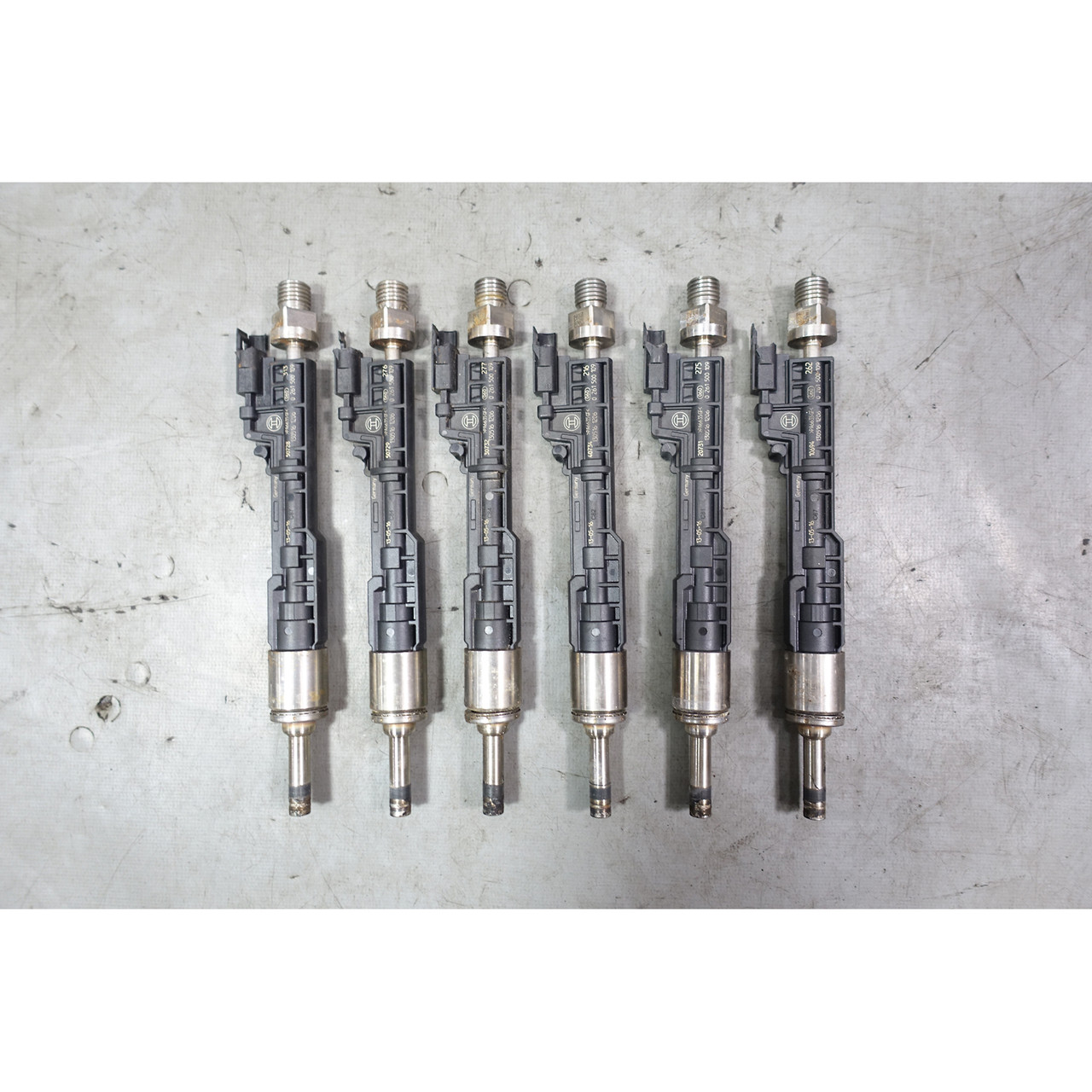 Damaged 11-18 BMW E90 335i F10 N55 N20 Turbo Engine Fuel Injector Set 6 ...
