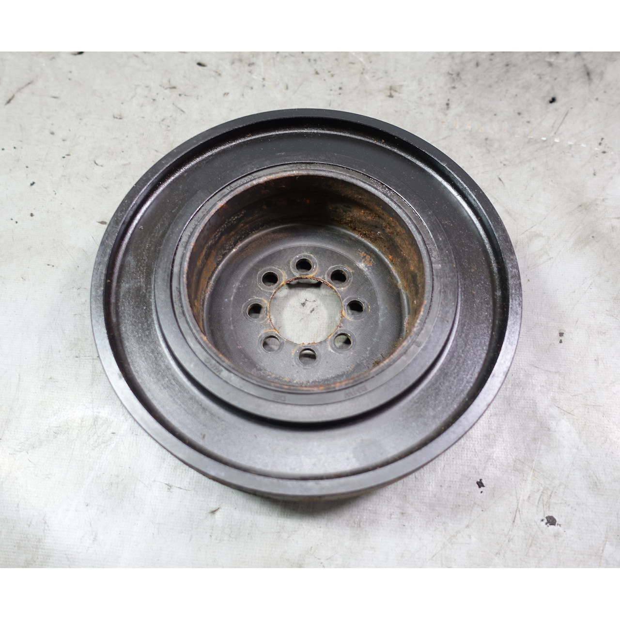 Damaged 11-17 BMW N55 6-Cyl Turbo Engine Crankshaft Belt Drive Pulley ...