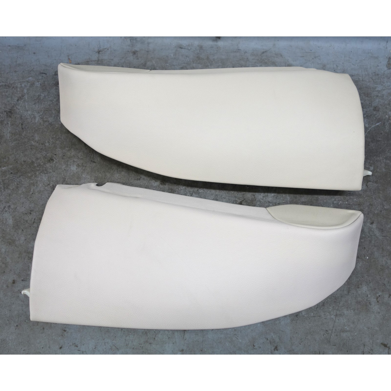 2011-2013 BMW F10 5-Series Rear Seat Side Bolster Pair Oyster Leather OEM