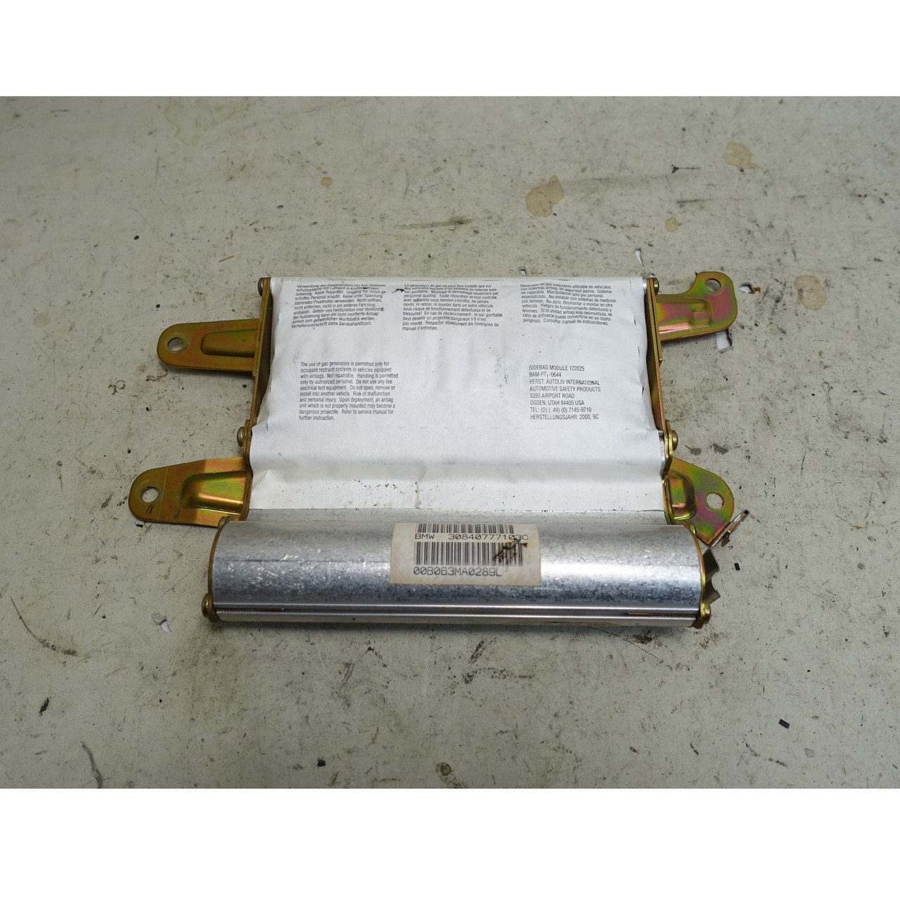 1999-2002 BMW Z3 Left Driver Door Side Airbag Module Coupe Roadster OEM ...
