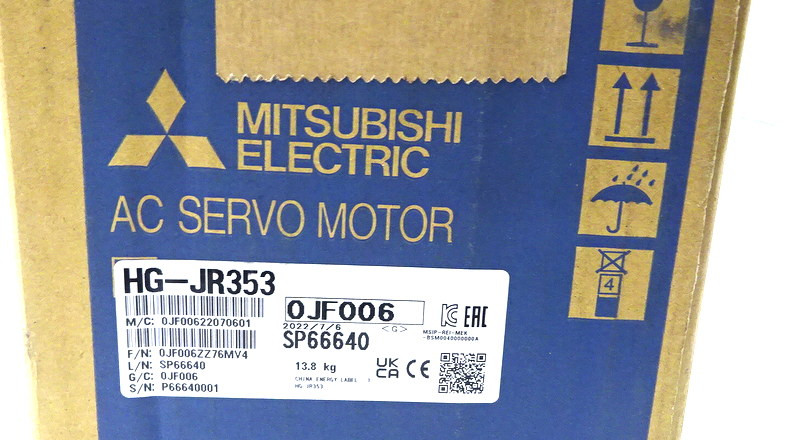 Servo Motor Mitsubishi HG-JR353 3.5kW 200V 10.5Nm 3000 rpm *New Sealed ...