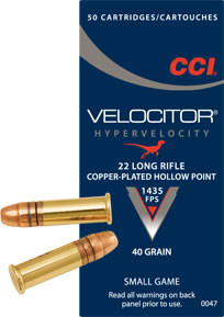 CCI Velocitor .22 Velocity Ammunition Lr - Keen's Tackle & Guns