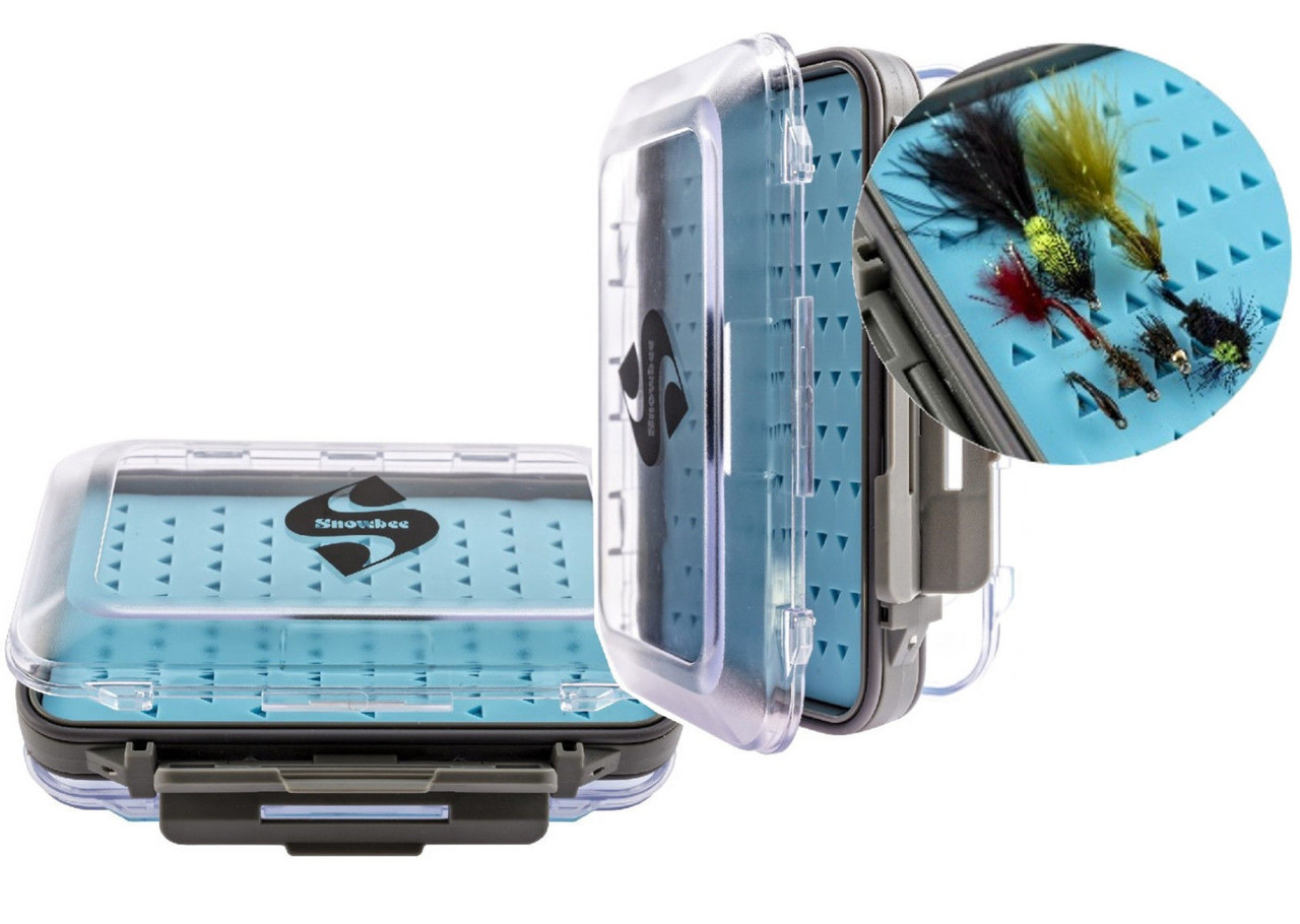 Snowbee Easy vue Silicone- Foam Fly Box large - Fly fishing - Fly boxes ...