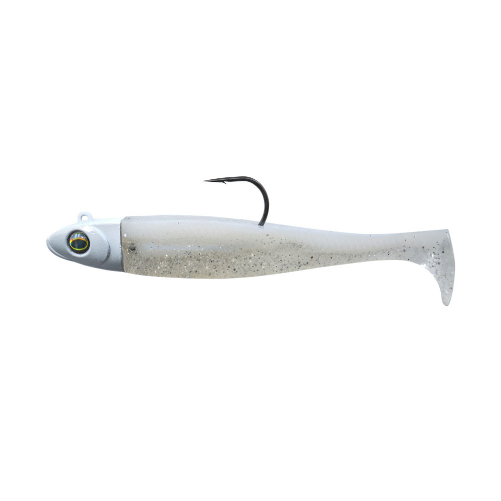 HTO Sad Shad Lure - White Glitter - Keen's Tackle & Guns
