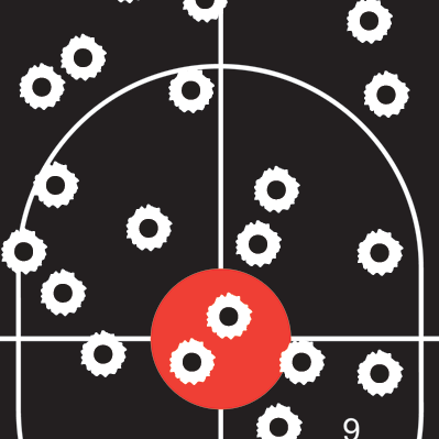 GMK Oval White Reactive Targets - Keen's Tackle & Guns