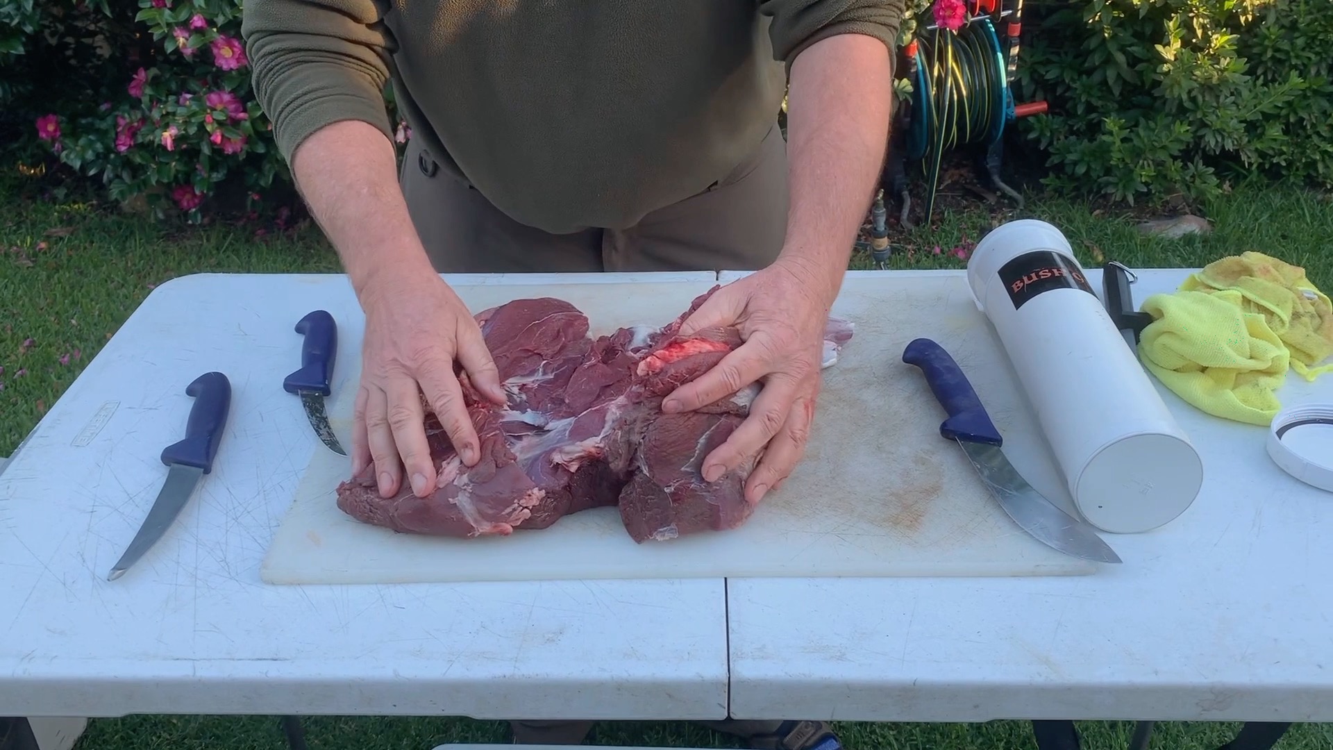 Boning out the back leg of a deer - Outdoor Enterprises Pty Ltd ABN 99 ...