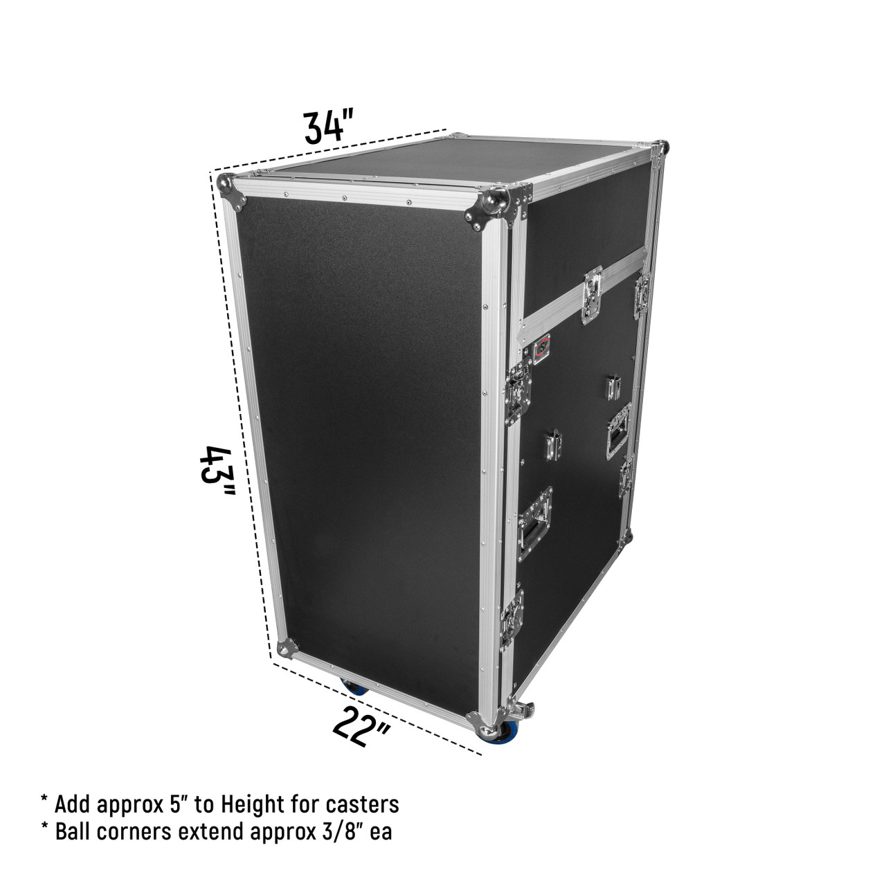 OSP MC14U-16SL 16 Space ATA Mixer/Amp Rack for High-Back Mixing ...