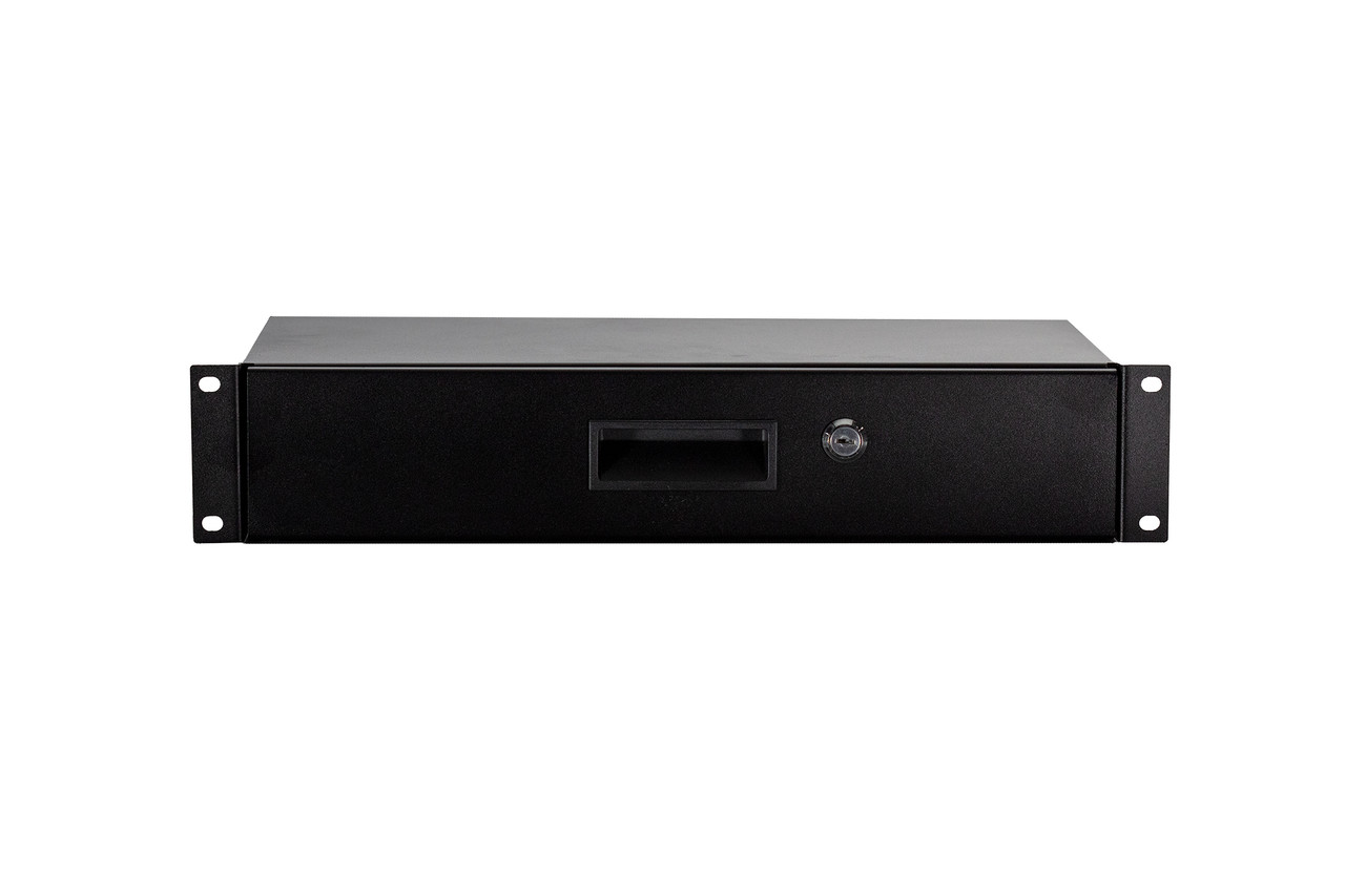 Elite Core RD2US Metal Rack Drawer with Lock, 2U Shallow - Elite Core