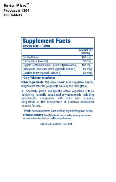 Beta Plus - Biotics Research - The Drugless Doctor