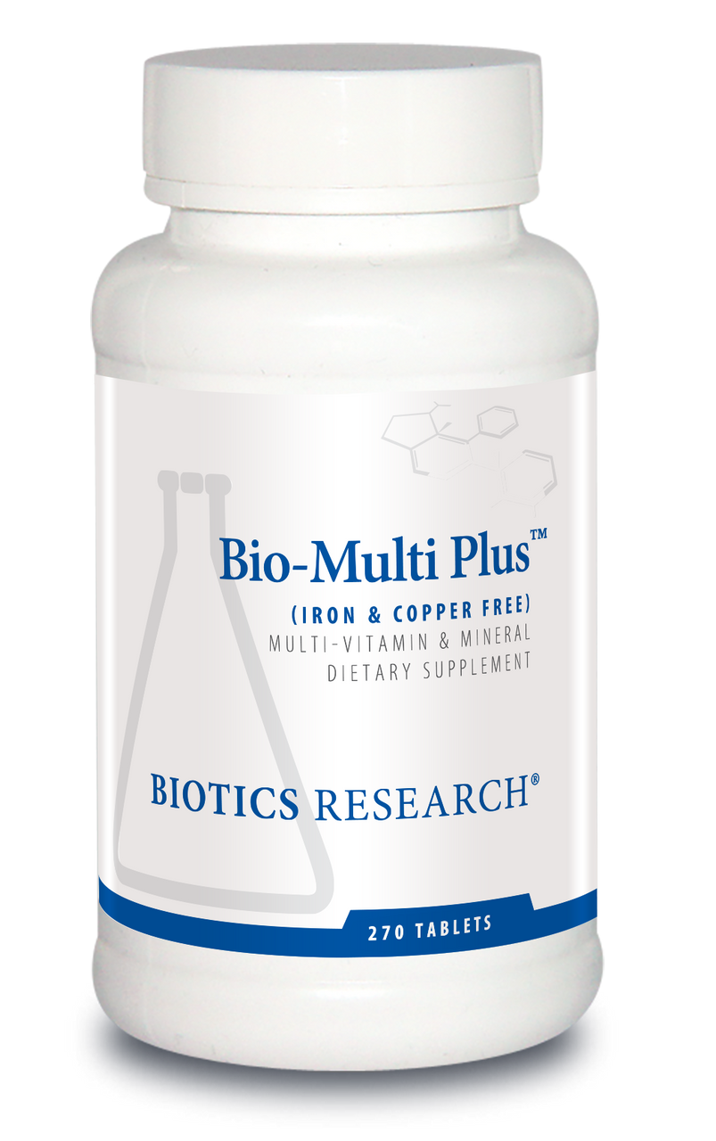 Bio-Multi Plus Fe & Cu Free - Biotics Research - The Drugless Doctor