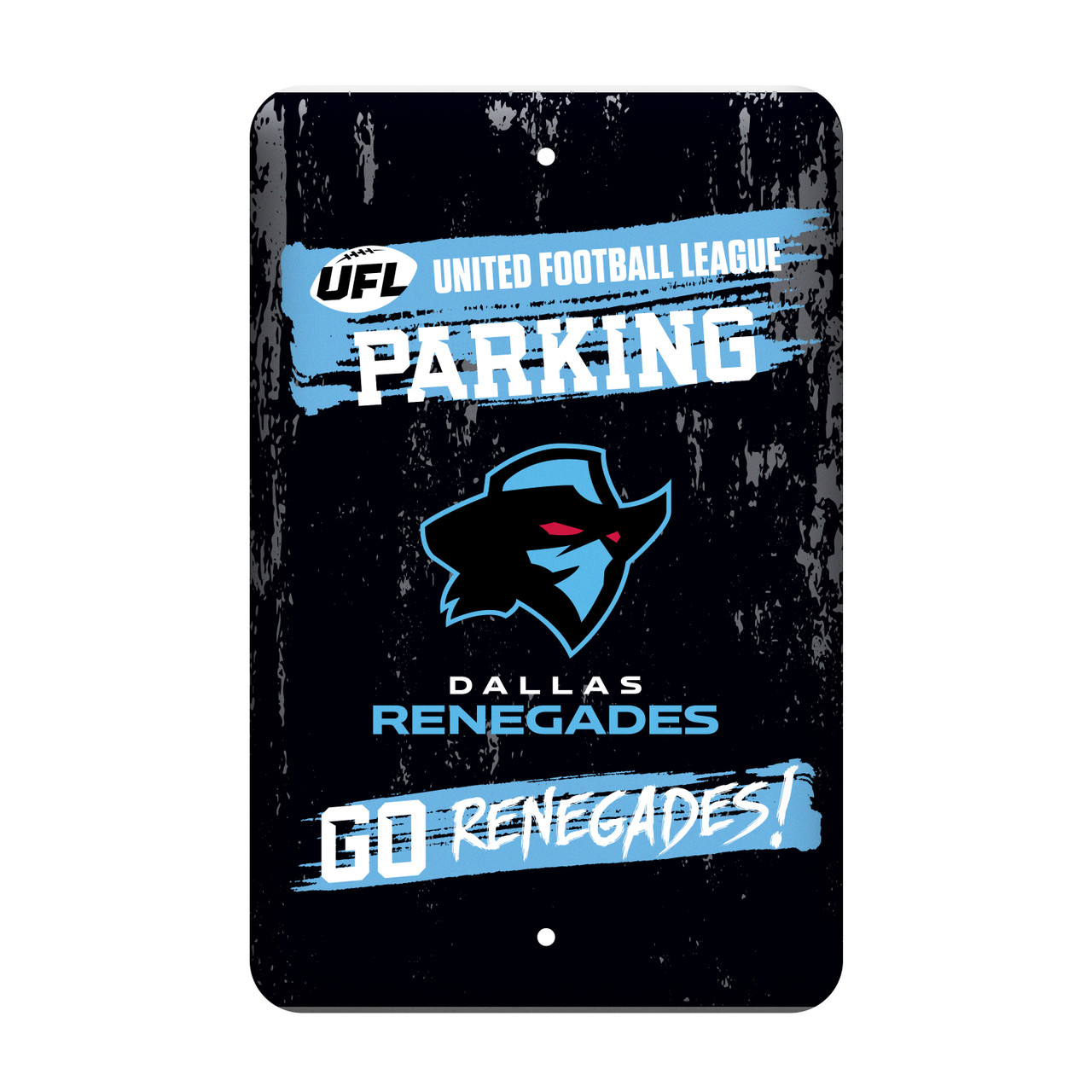Dallas Renegades Metal Parking Sign 18x12 - ShopTheUFL