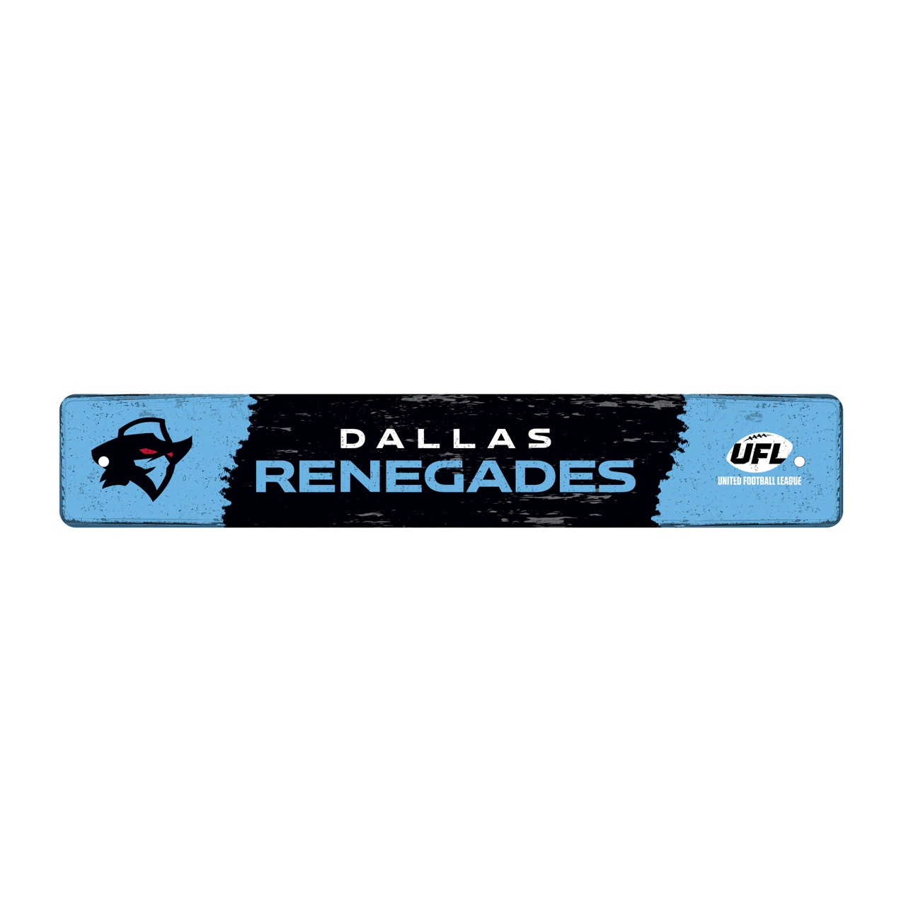 Dallas Renegades Metal Street Sign 4x24 - ShopTheUFL