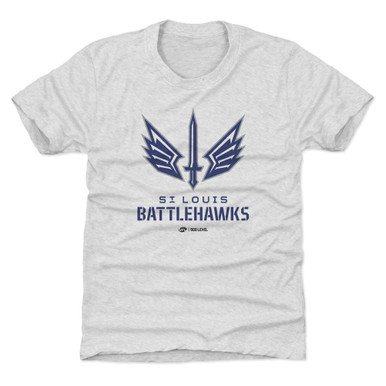 St. Louis Battlehawks Primary Logo Tri Ash Kids T-Shirt - ShopTheUFL