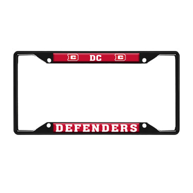 DC Defenders License Black Plate Frame - ShopTheUFL
