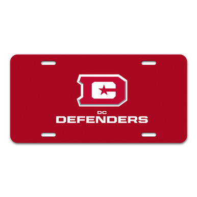 DC Defenders Flat Metal License Plate - ShopTheUFL