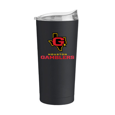 Houston Gamblers 20oz Logo Powder Coat Tumbler - ShopTheUFL