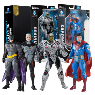 Superman & Brainiac (Injustice 2)/Omega vs Batman (Last Knight on Earth) Gold Label 2-Pack ...