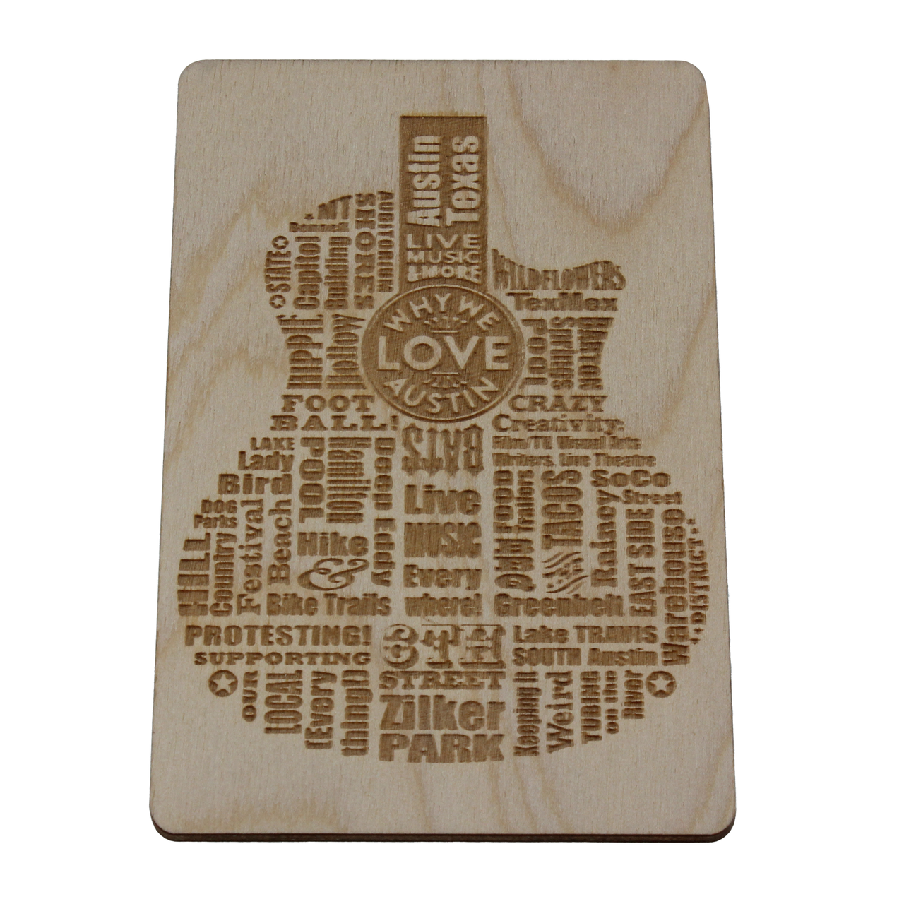 Why We Love Austin Postcard